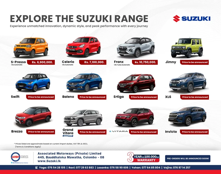 Suzuki Vehicle Prices Here
